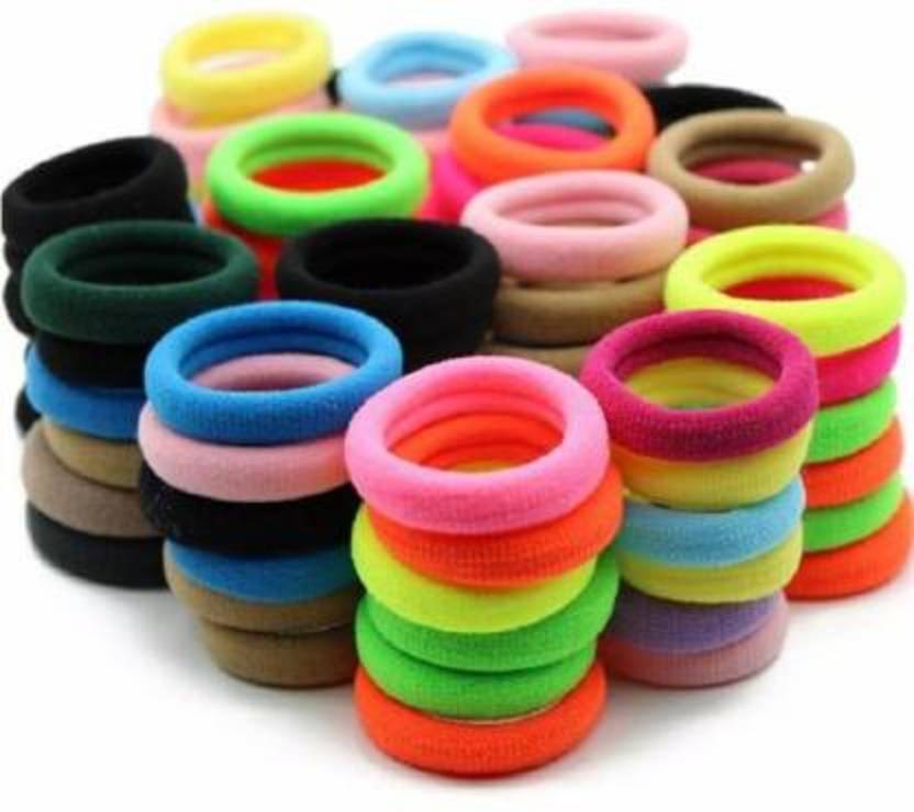 AVEU Rubber Band Multi-Colour Pony Round Hair Band For Women and Girls ...