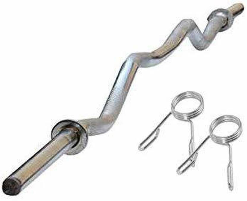 Swa Mi 3 Feet Zig Zag Bar for Biceps & Triceps Exercise with Rod LOCKS ...