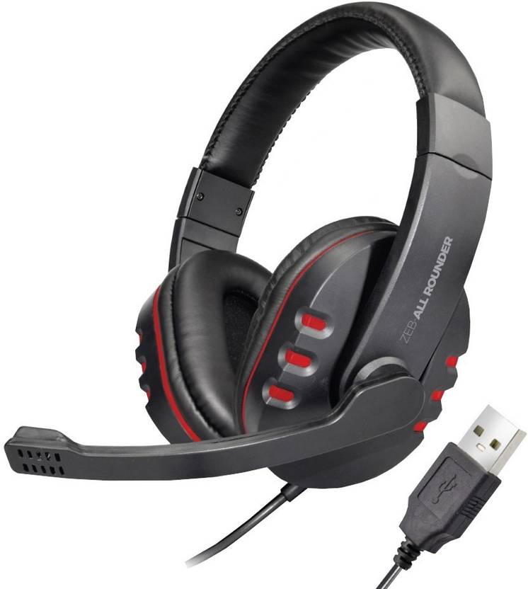 ZEBRONICS Zeb-All Rounder Wired Headset Price in India - Buy ZEBRONICS ...