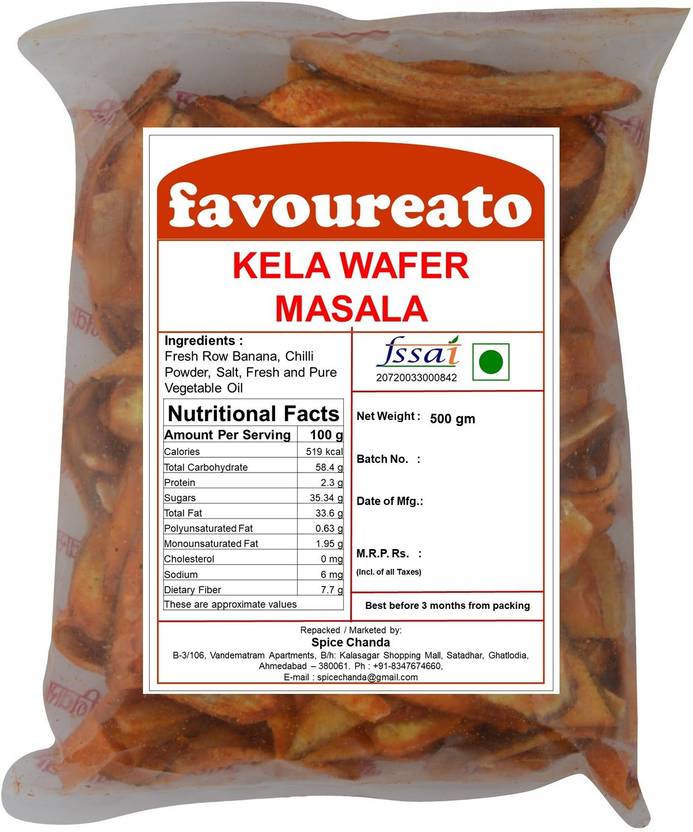 Favoureato Kela Wafer Masala (Banana Wafer Salted with Red Chilli ...