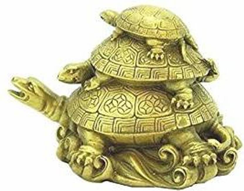 KHATU SHYAM ENTERPRISES Isvari Fengshui vastu Triple Tortoise idol ...