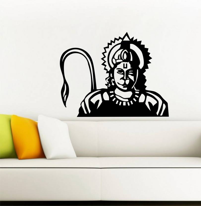 Decals Stock 46 cm Hanuman Ji Self Adhesive Sticker Price in India ...