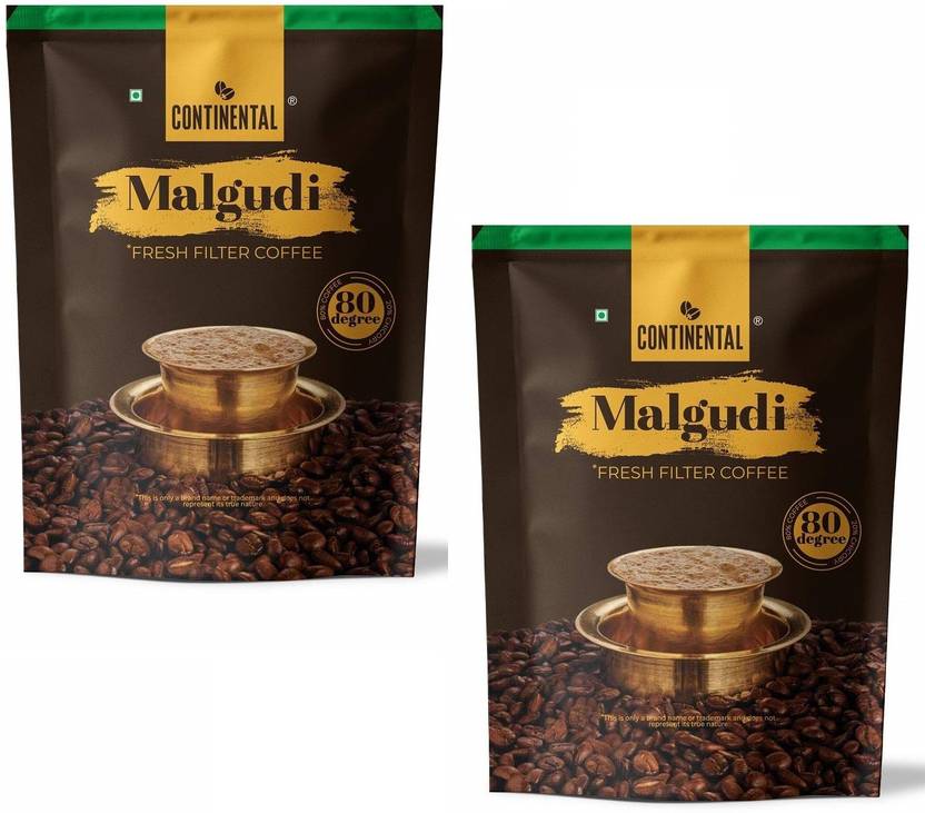 CONTINENTAL Malgudi Filter Coffee Powder 200gm Pouch (80% Coffee - 20% ...