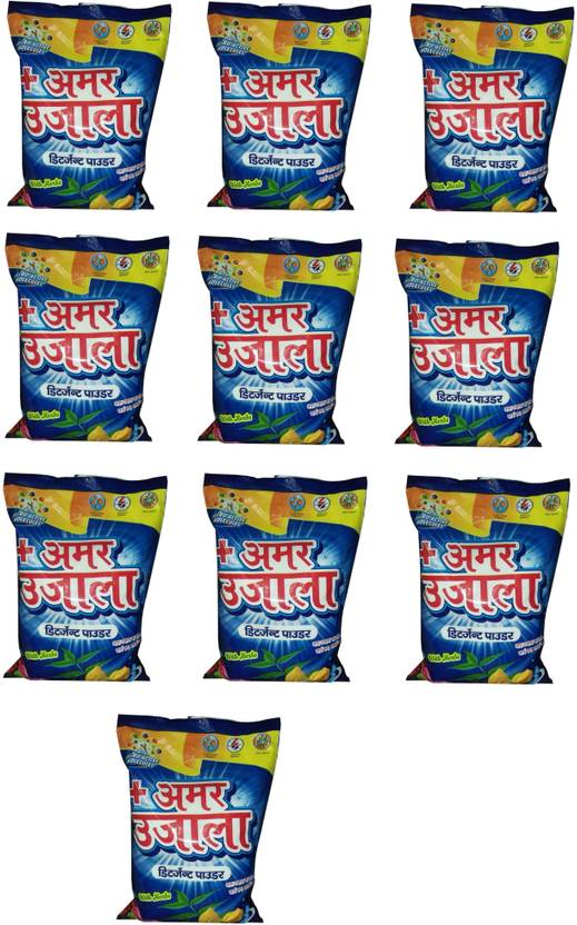 Amar Ujala Detergent Powder 1 KG Pack of 10 Detergent Powder 10 kg ...