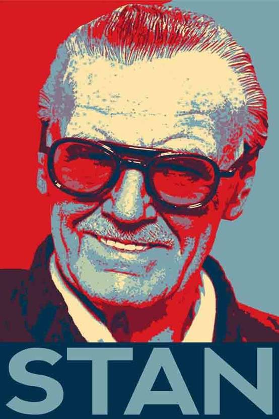 STAN LEE Waterproof Vinyl Sticker Poster || can2135 Fine Art Print ...