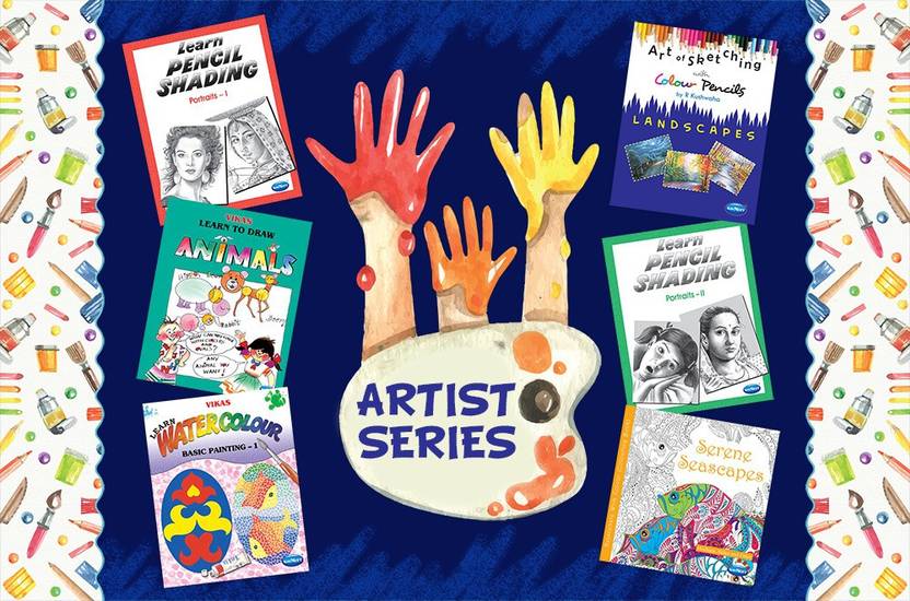 Navneet Artist Series - 5 Drawing and Art Book & 1 Colouring Book: Buy ...