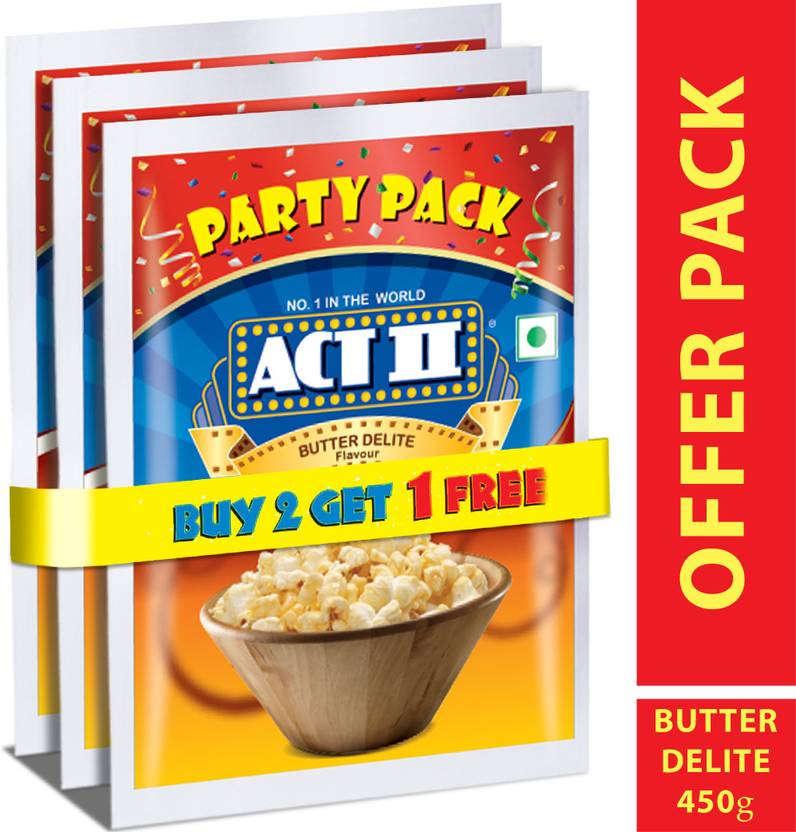ACT II Party Pack Butter Delite Popcorn Price in India - Buy ACT II ...