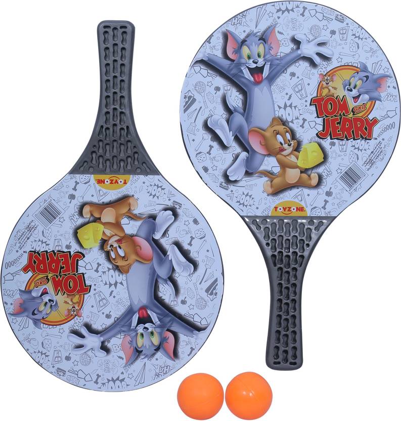 Toyzone Tom & Jerry Racquet in Black Colour Black Unstrung Badminton ...
