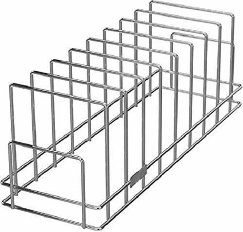 Nirgun Empex Plate Stand Holder Organizer Rack for Kitchen (Stainless ...