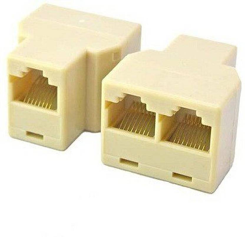 PAC RJ45 CAT5 6 Ethernet Cable LAN Port 1 to 2 Socket Splitter ...