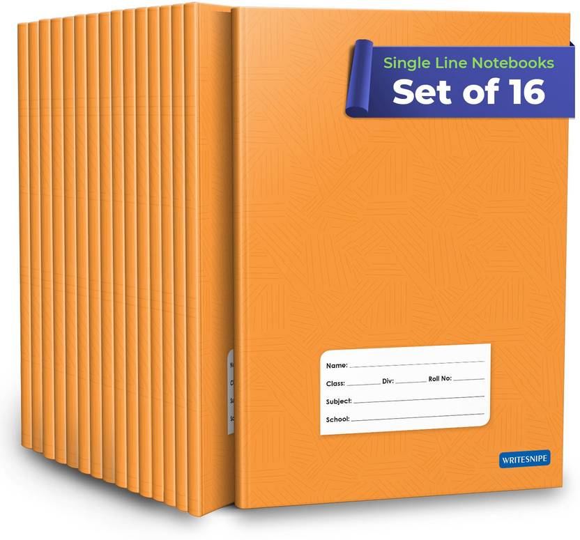 Woodsnipe Single Line Notebooks | Small Single Line Copy | 72 Ruled ...