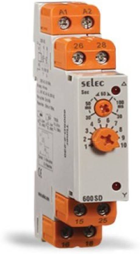 Selec 600SD-2-230 Star Delta Timer Preset Electronic Timer Switch Price ...