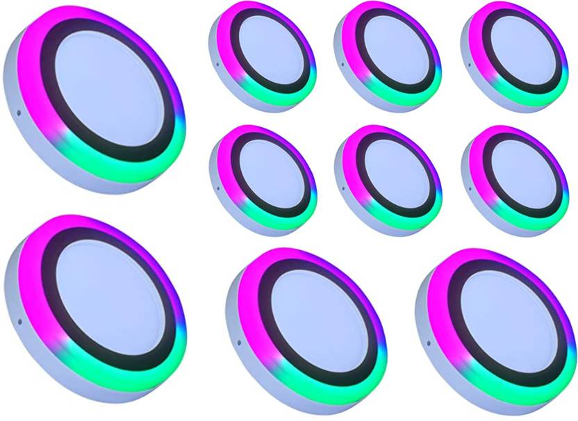 Hybrix LED Ceiling Surface Light 9 Watt [6+3 Watt] Down Light, Ceiling ...