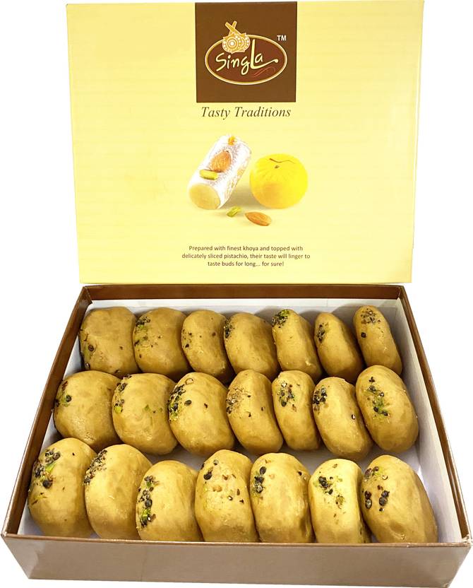 Singla Brown Peda Burfi Sweets 500g Box Price in India - Buy Singla ...