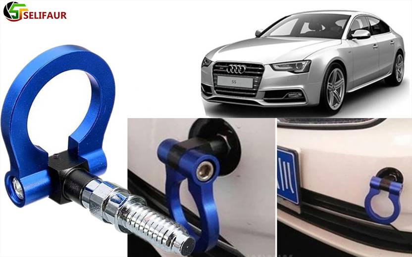 Selifaur THB14 Full Aluminum Racing Blue Color Tow Towing Folding Hook ...