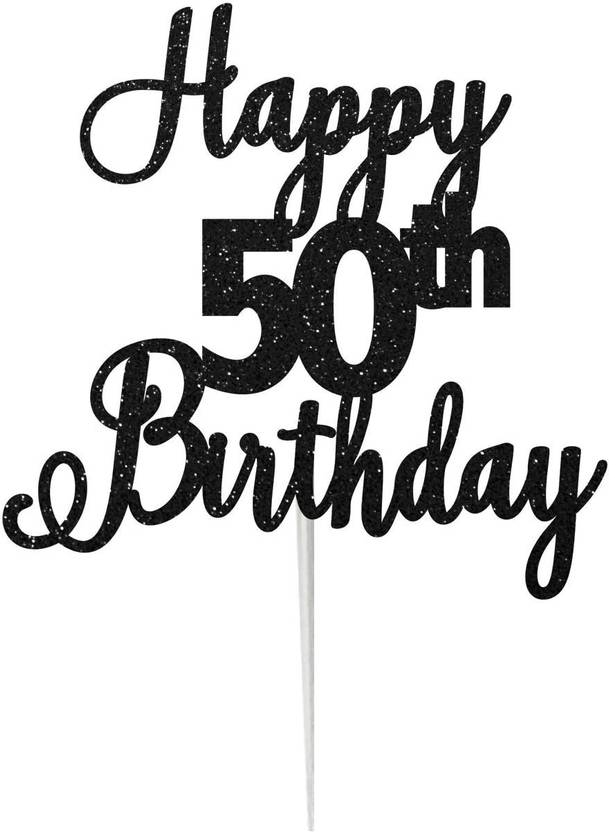 Festiko Happy 50th Birthday Cake Topper Price In India Buy Festiko
