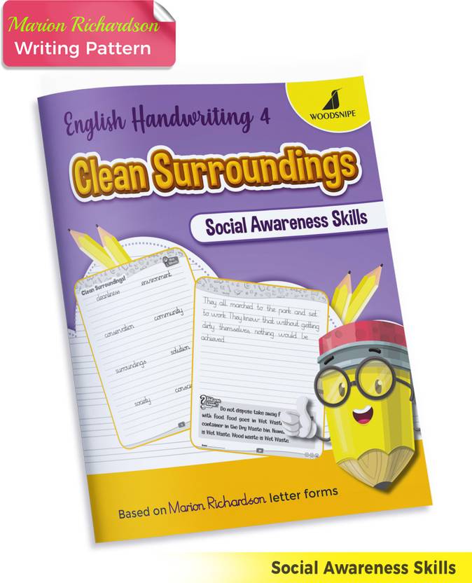 English Writing Practice For 6 To 10 Years Kids | Marion Font - Clean ...