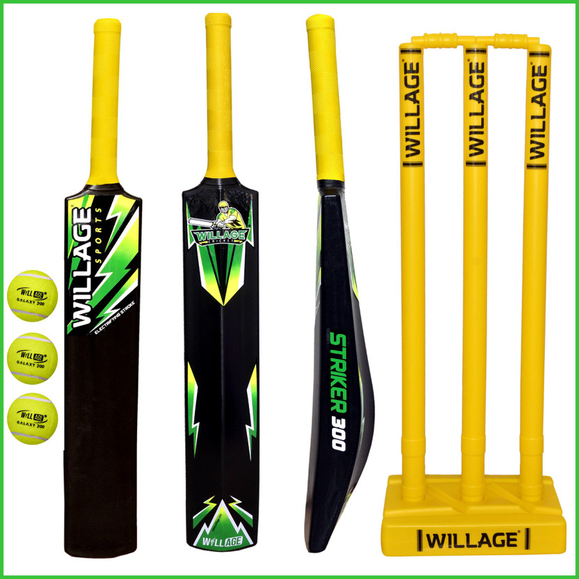 English Willow Cricket Bat Leader Sportz Powerstrike Cricket Bat – Hard ...
