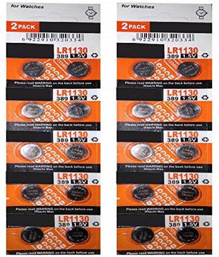 LUBA LR1130 AG10 Batteries 1.5V Alkaline Button Cell for Watch, Cameras ...