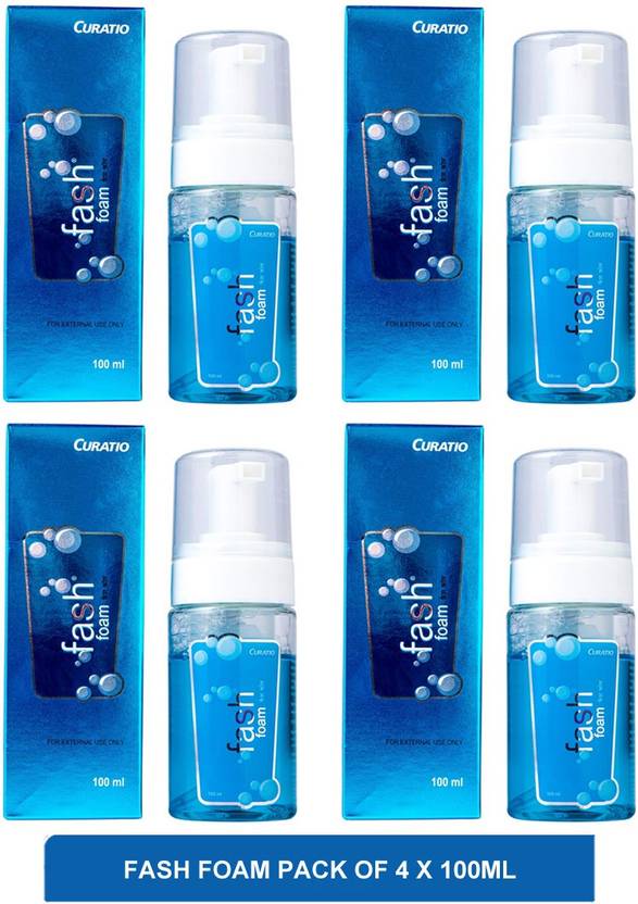 CURATIO Fash foam - best face wash for sensitive skin(pack of 4)100ml ...