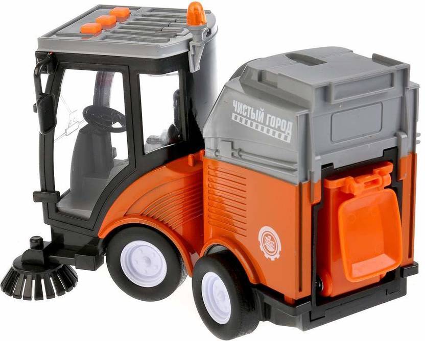 Kaizen Enterprises Friction Powered Sweeper Truck Toy 1:16 Scale Smart ...