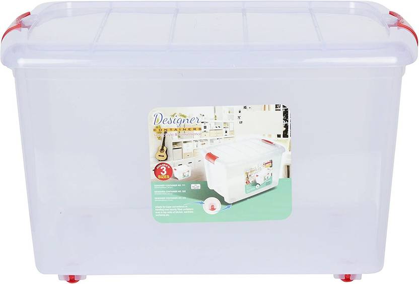 AK HUB Multipurpose Storage Container Box with Wheels (25 LTR) Pack of ...