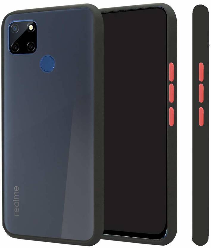 WAVECHOICE Back Cover for Realme C12 Smoke Back Cover,Realme C12 black ...