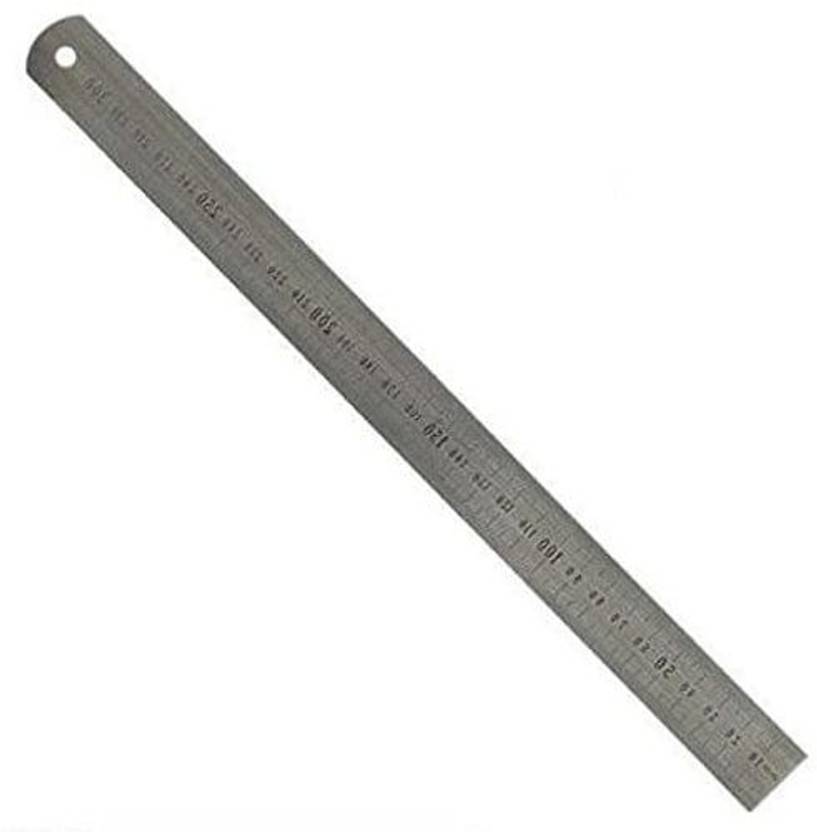 Shop Universe 12" Steel Ruler 300Mm Millimeter Inch Conversion Tool ...