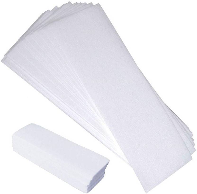 INAYA White Disposable Wax Stripe Waxing Strips Hair Removal Plain Wax ...