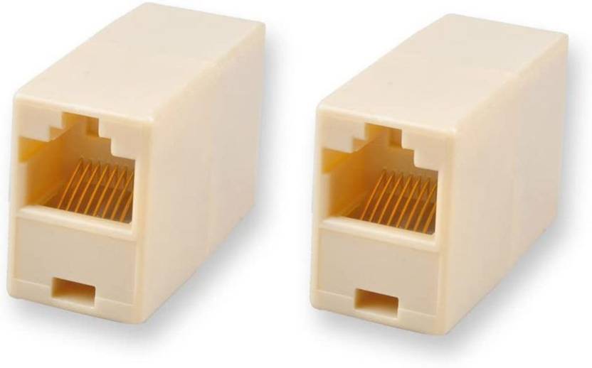 Sadow Pack of 2 RJ45 CAT5E CAT6 Couple Plug Network Ethernet LAN Cable ...