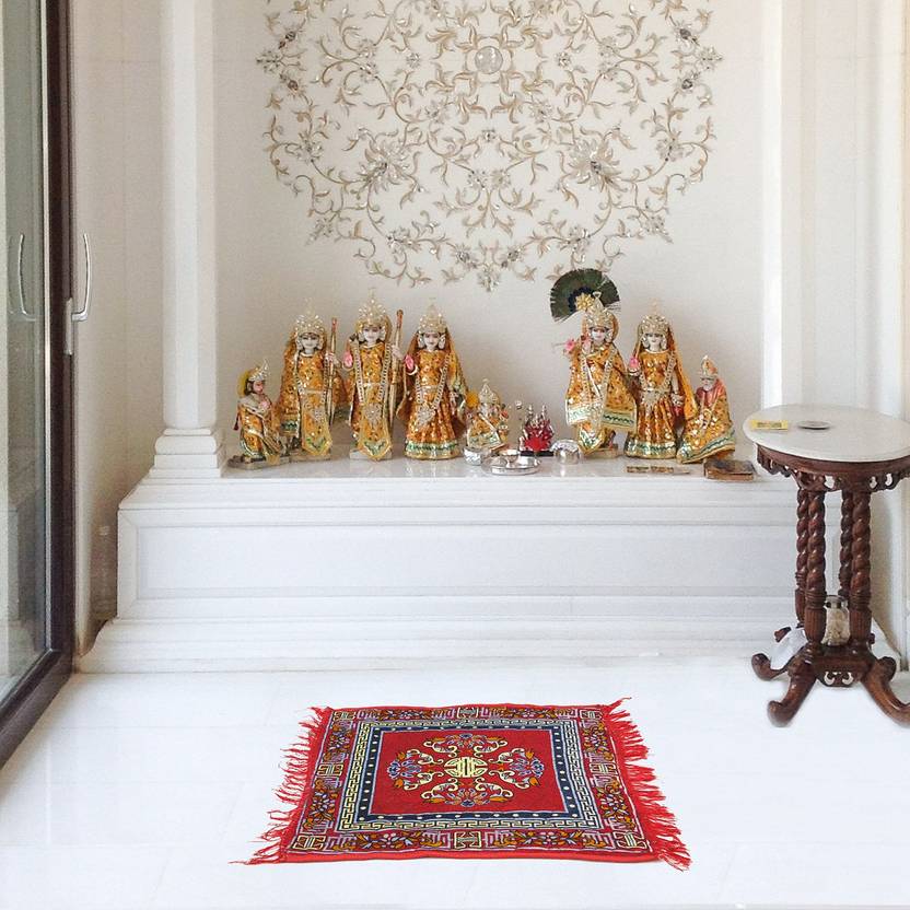 JAWALA CREATION Pooja Assan Altar Cloth Price in India - Buy JAWALA ...
