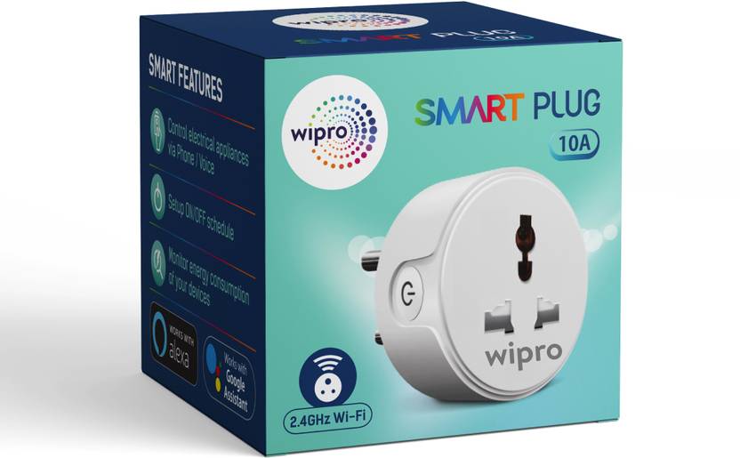 Wipro 10A smart Plug with Energy Monitoring, Suitable for Small ...