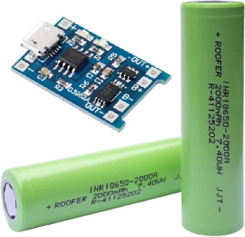 Pentatec 3.7 v 2000 mAh Lithium Ion Rechargeable battery with charging ...