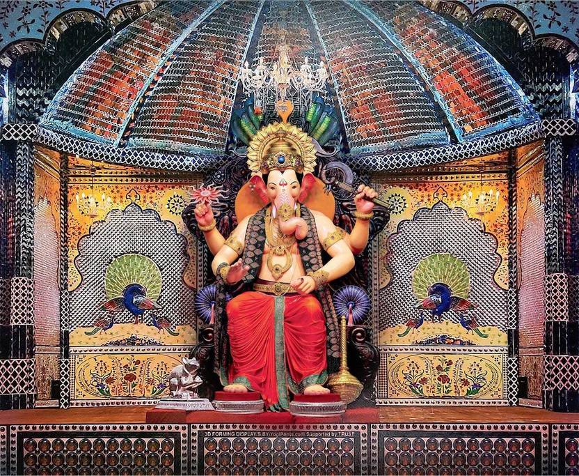 Lalbaug cha Raja, Sheesh Mahal - Horizontal Poster (24 X 29 Inches ...