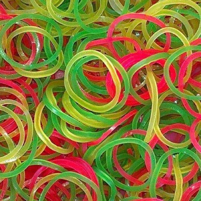 Modi Household Half inch (0.5 inch) Premium Rubber Bands - Fluorescent ...