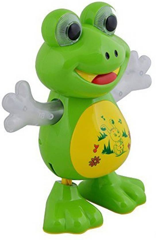 Toyvala Eye Catching Musical Bump and Go Electric Dancing Frog With ...