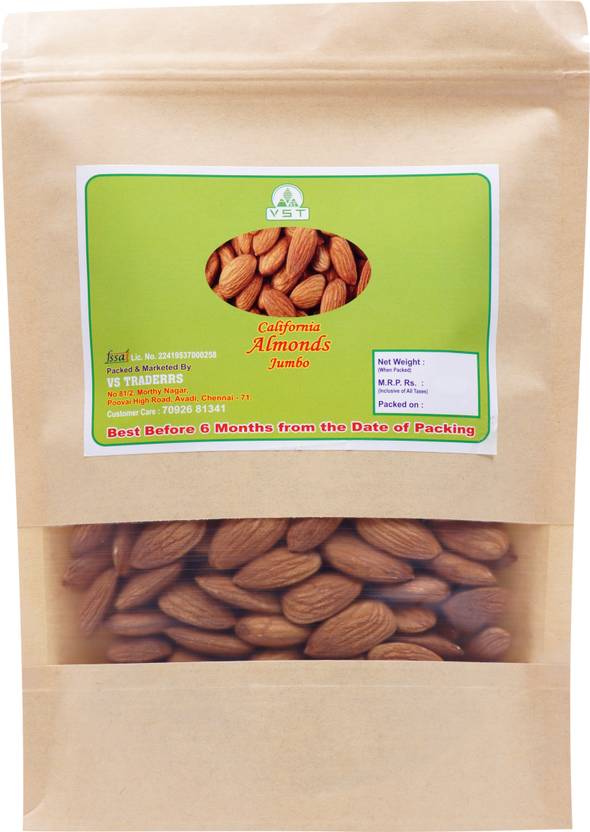 Vst Natural California Jumbo Size Almonds Badam 1 Kg Almonds Price In India Buy Vst Natural
