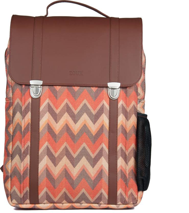 Zouk TidalWave Printed Backpacks with Laptop Compartment for 15.6 inch ...