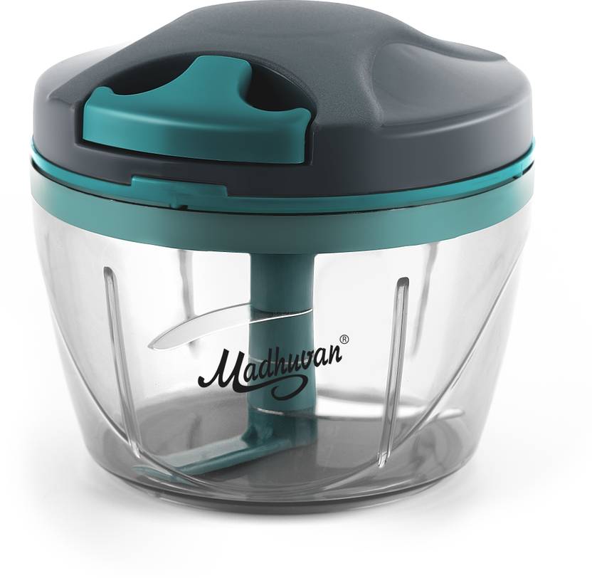 Madhuvan Wonder Chopper 650 ML Vegetable Fruit Nut Onion Chopper, Hand ...