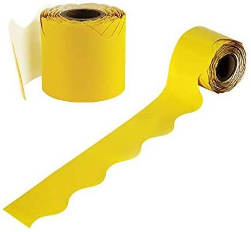 CARSON-DELLOSA Education Yellow Rolled Bulletin Board Borders ...