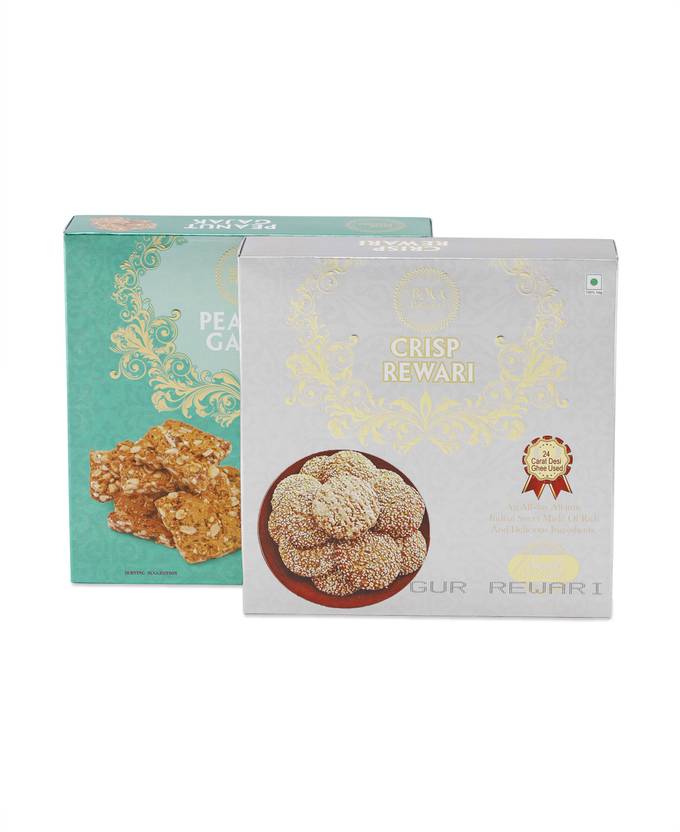 BMA FOODS Winter Special Crisp Rewari Desi Ghee & Peanut Gajak Box ...