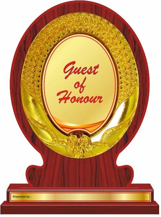 DELTA Guest of Honour Medium Size (14 inch) Round Red and Golden and ...