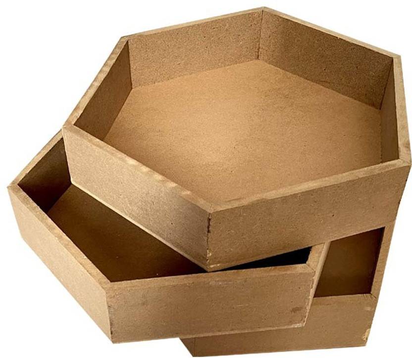 rdbl (Set of 3) - Hexagon Hamper Tray (Large) Tray Price in India - Buy ...