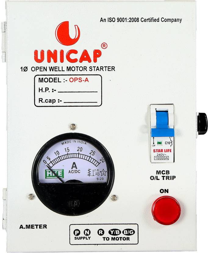 UNICAP 1 HP OPEN WELL MOTER STARTER Water Pump Starter Price in India ...