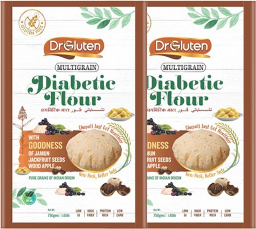Dr. Gluten Multigrain Diabetic Flour Gluten Free & Low Glycemic Index ...