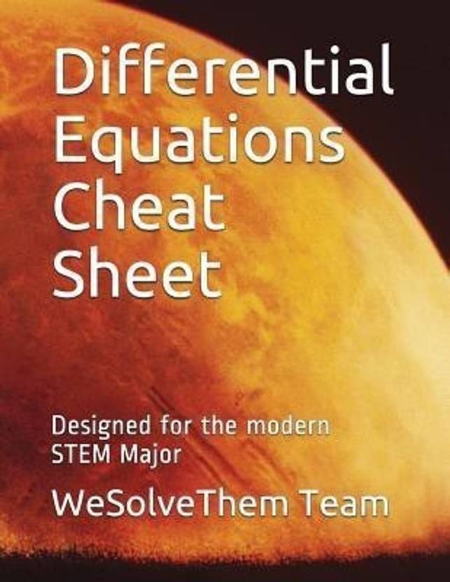 Differential Equations Cheat Sheet: Buy Differential Equations Cheat ...