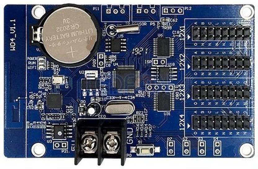 AL-QURAISH HUIDU HD-W04 WI-FI SINGLE COLOR P10 LED CONTROLLER CARD Single-Sided PCB Price in ...