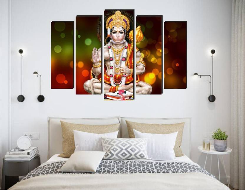 balkrishna wall stickers god hanuman ji wall sticker 3d Medium Self ...
