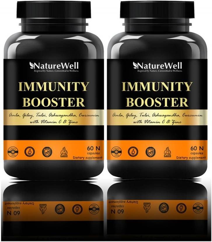 Naturewell Immunity Booster Capsule for Adults & Kids with Vitamin C ...
