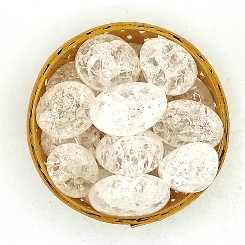 Plus Value Crackle Quartz Crystal or Crack Crystal Tumbled Stone 200 ...